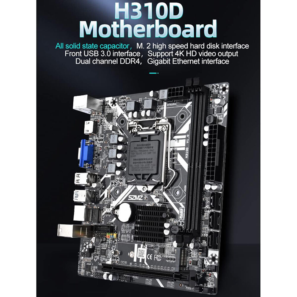 Motherboard H310 Lga 1151 Processor I6/i7/i8/i9 Cpu M.2 Sata3.0 Usb3.0 Dual Slots Ddr4 Ram Max ...