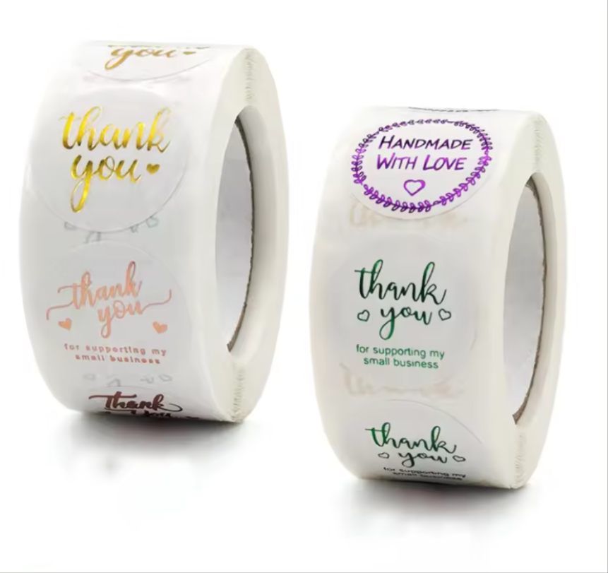 Customized Printing Logo Maker Double Sided Adhesive Labels, Stickers ...