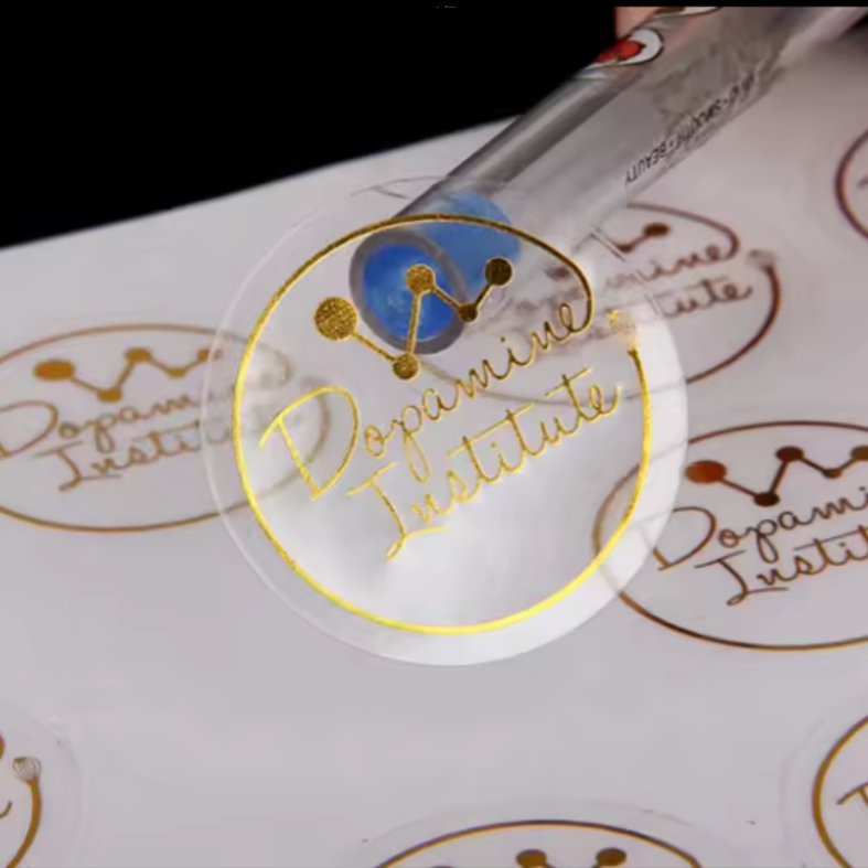 Matt Adhesive Non Removable Label Custom Printed Logo Craft Paper ...