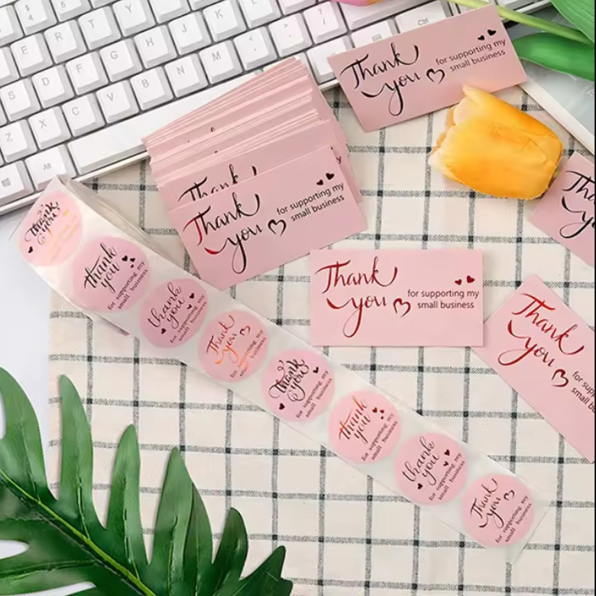 Customized Printing Logo Maker Double Sided Adhesive Labels, Stickers ...