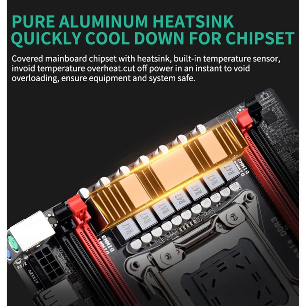 X79m-s 3.0 Lga2011 Usb3.0 2 Channel Ddr3 64g Ram Nvme M.2 Ssd Supports ...