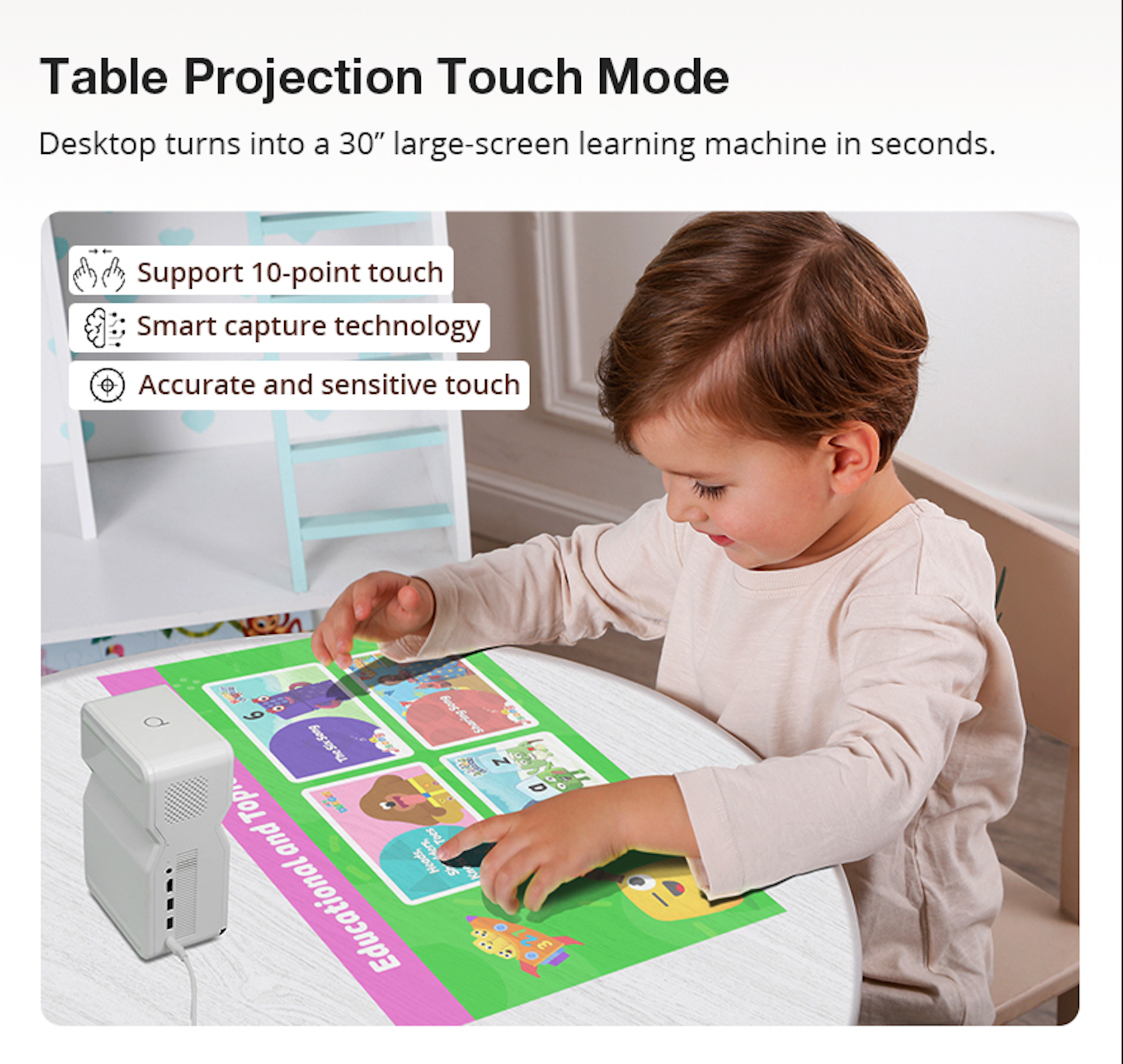 2024 New Interactive Ultra Short Throw Dlp Projector Native 1080p Mini ...