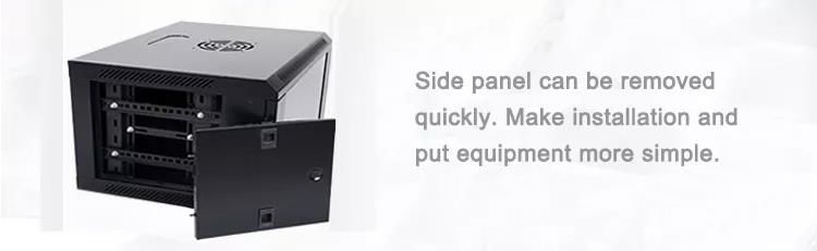 2024 Oem Black Power Coating Small Server Cabinet With Castor, 9u Rack ...