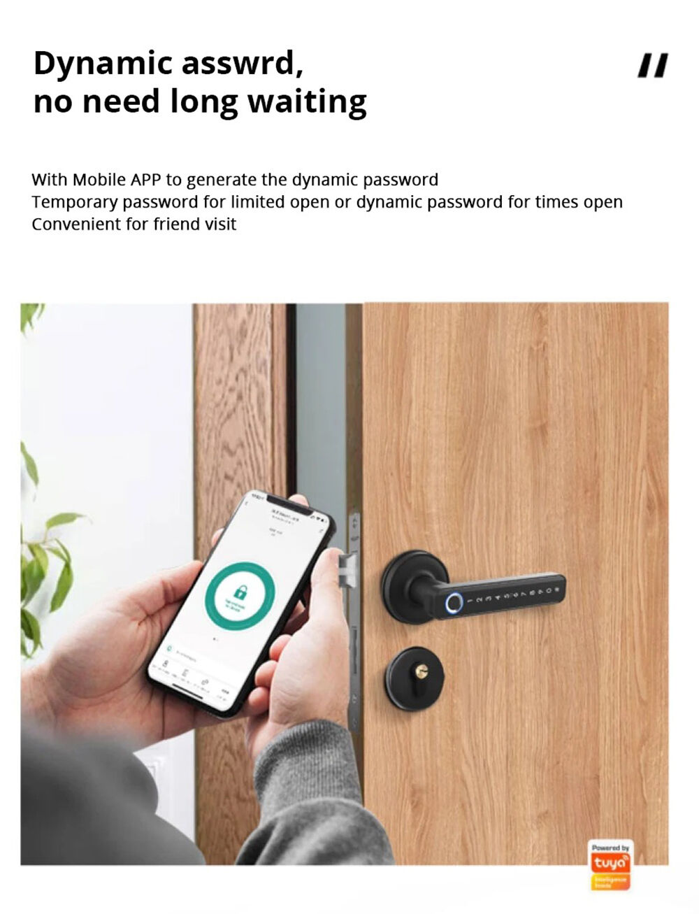 Low Price Smart Handle Lock Electronic Door Lock Biometric Fingerprint ...
