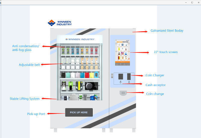 Food Egg Sandwich Fruit Cupcake Salad Vending Machine For Sale - Expore ...