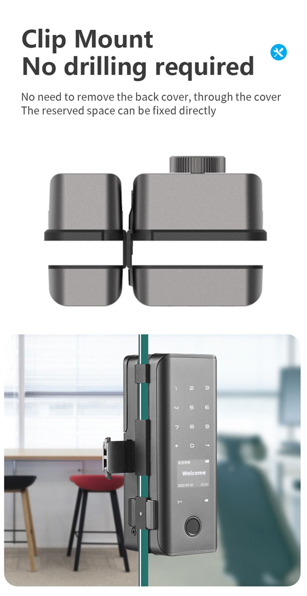 Newest Smart Locks Wifi High Security Door Fingerprint Smart Door Lock ...