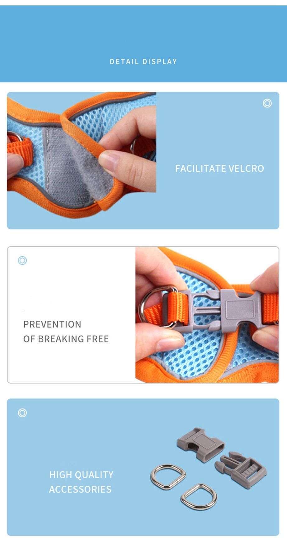 Pet Supplies Undershirt Pet Leash Cat Dog Chest Strap Breathable ...