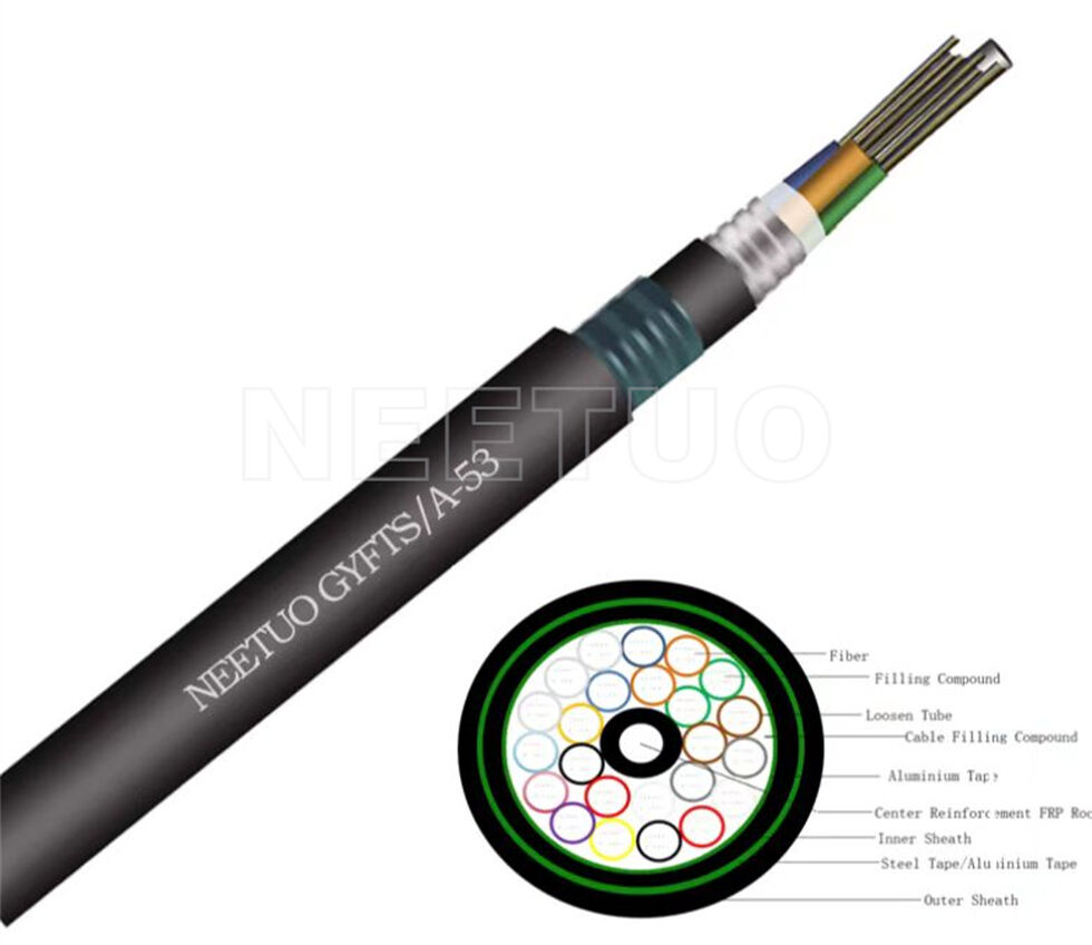 Fiber Optic Cable Gyfts53 Direct Buried Underground Double Jacket ...