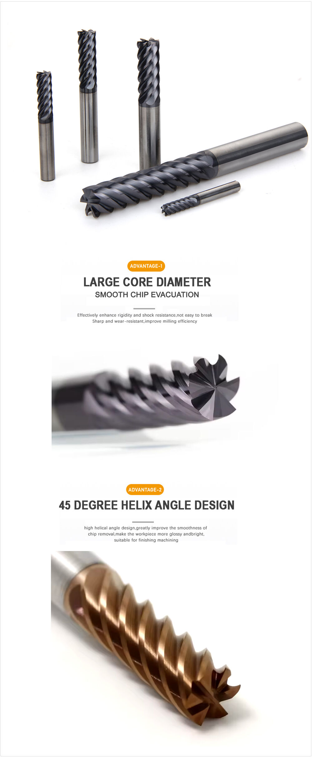 Bulk Buy China Wholesale High Performance 6 Flute Square Solid Carbide ...