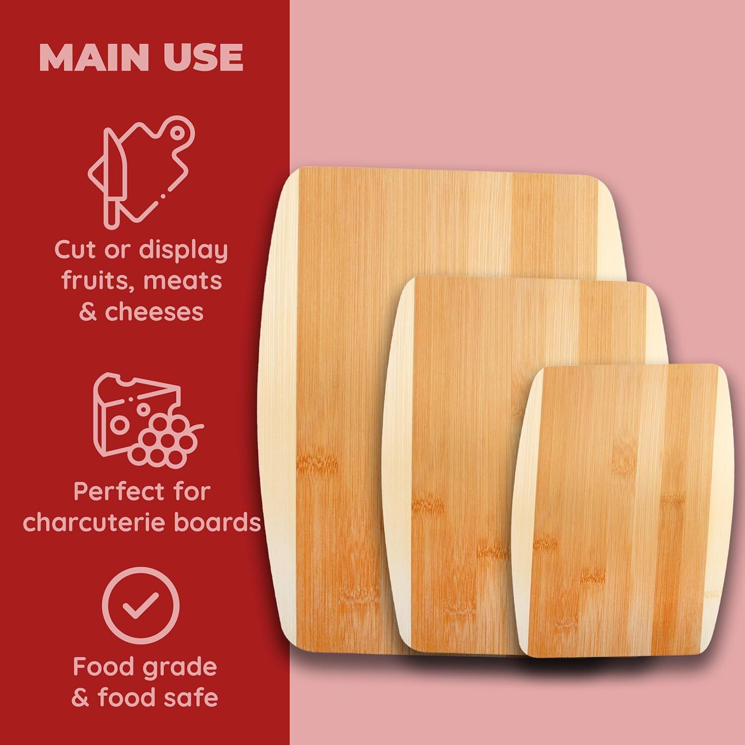 Factory Cheap Eco-friendly Rectangle Bamboo And Wood Chopping Board ...