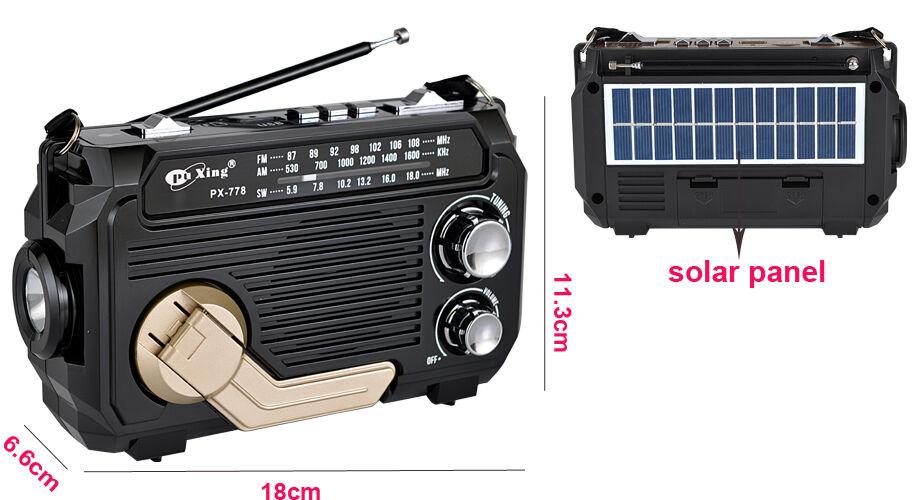 Solar Radio Am/fm/sw 3band With Usb,tf,bt Aux In Jack Function - Buy ...
