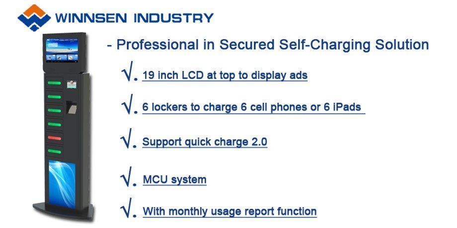Android Control Mobile Phone Charging Machines Public Charging Stations ...