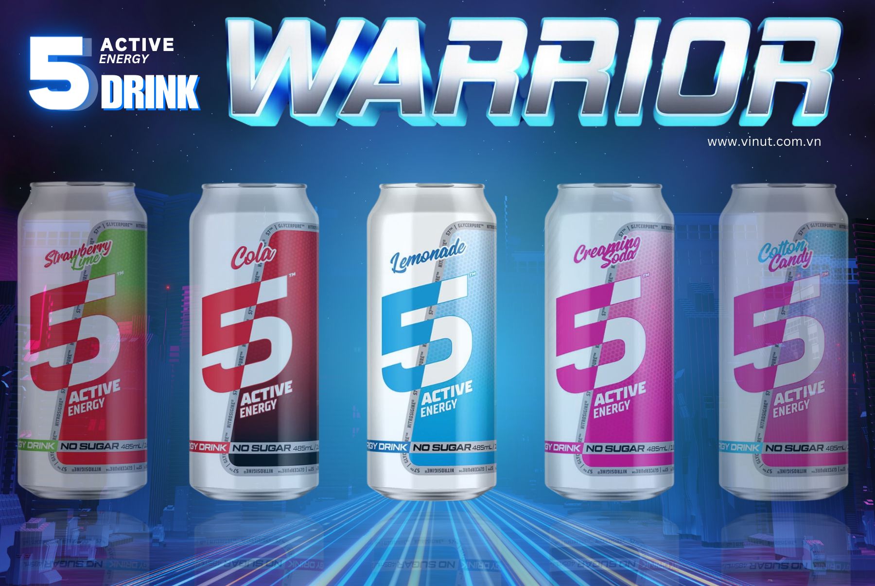 485ml Screaming Soda Active Energy Drink Made In Vietnam No Sugar Low ...