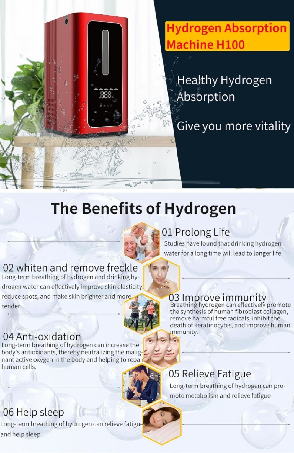 Buy China Wholesale H100 Spe Household Hydrogen Oxygen Inhalation ...