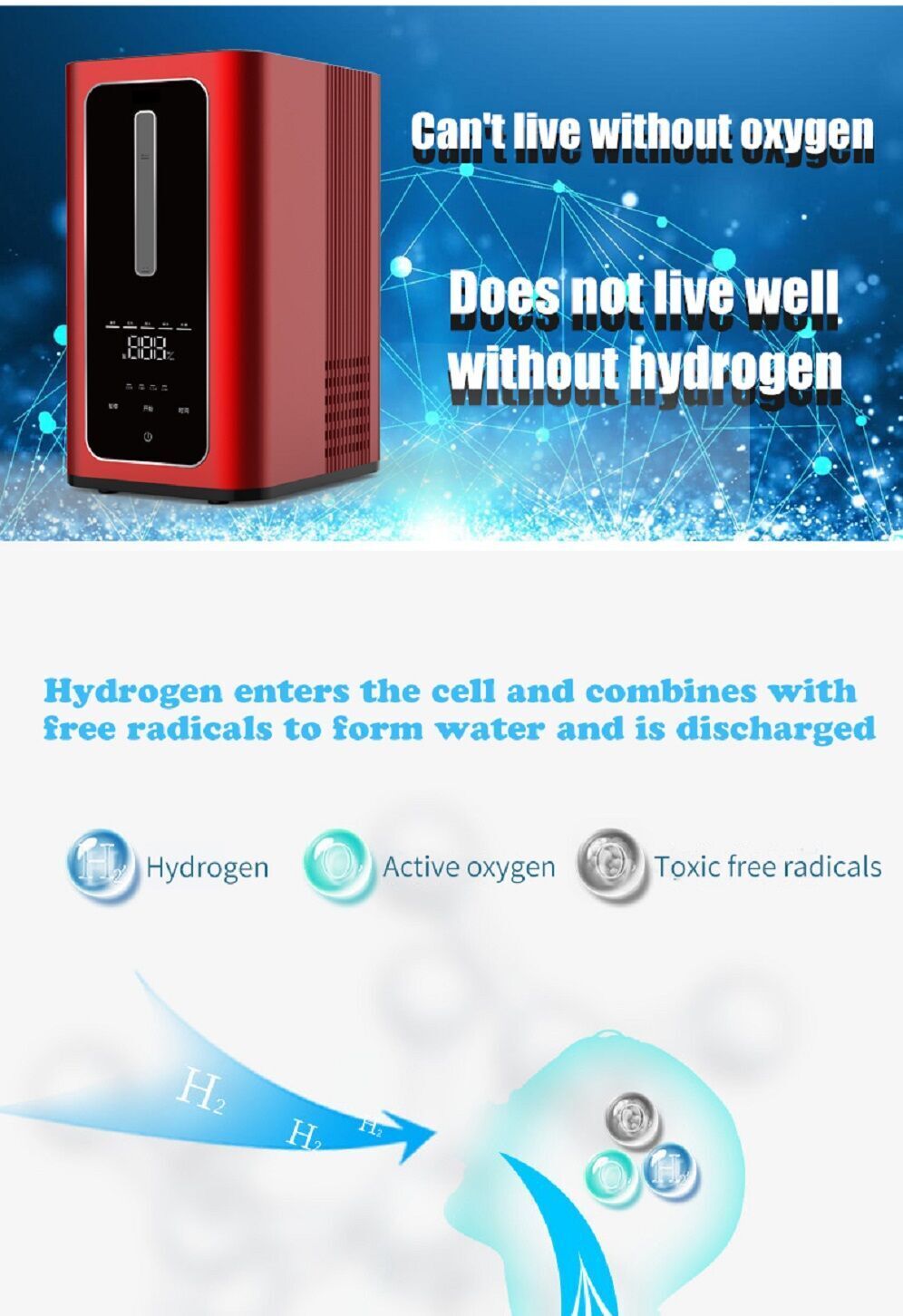 Buy China Wholesale H100 Spe Household Hydrogen Oxygen Inhalation ...