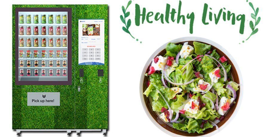 Fruit Salad Vending Machine , Elevator Vending Machine Refrigerator ...