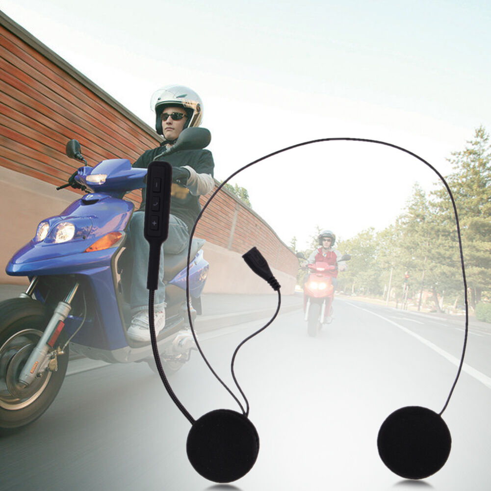 Mh01 Bt Motorcycle Helmet Headphone Hands-free Earphone With Microphone ...