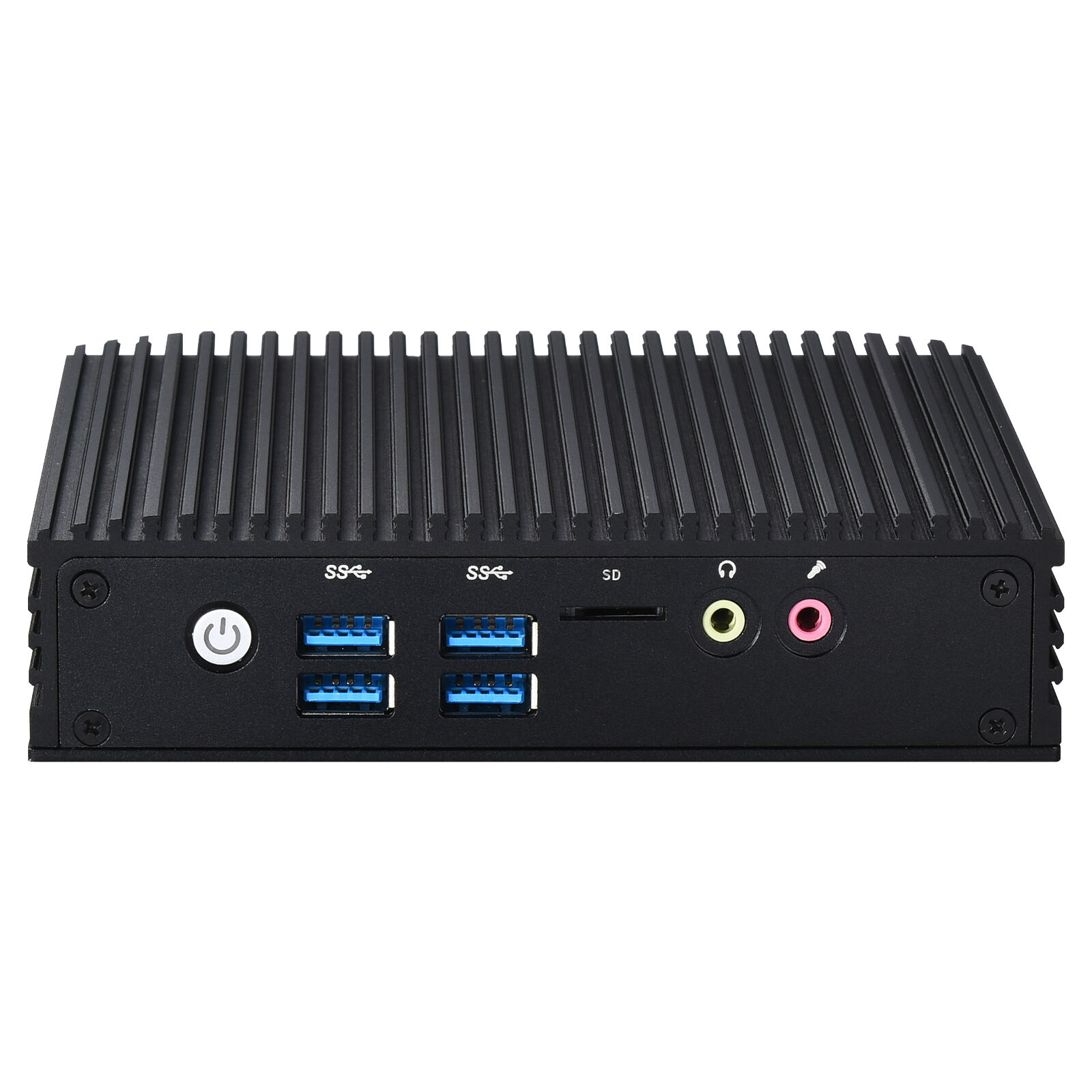 Compact Fanless N100 Mini Pc 2xsodimm Ddr4 Ram M.2 2280 Sata/nvme Ssd 4 ...