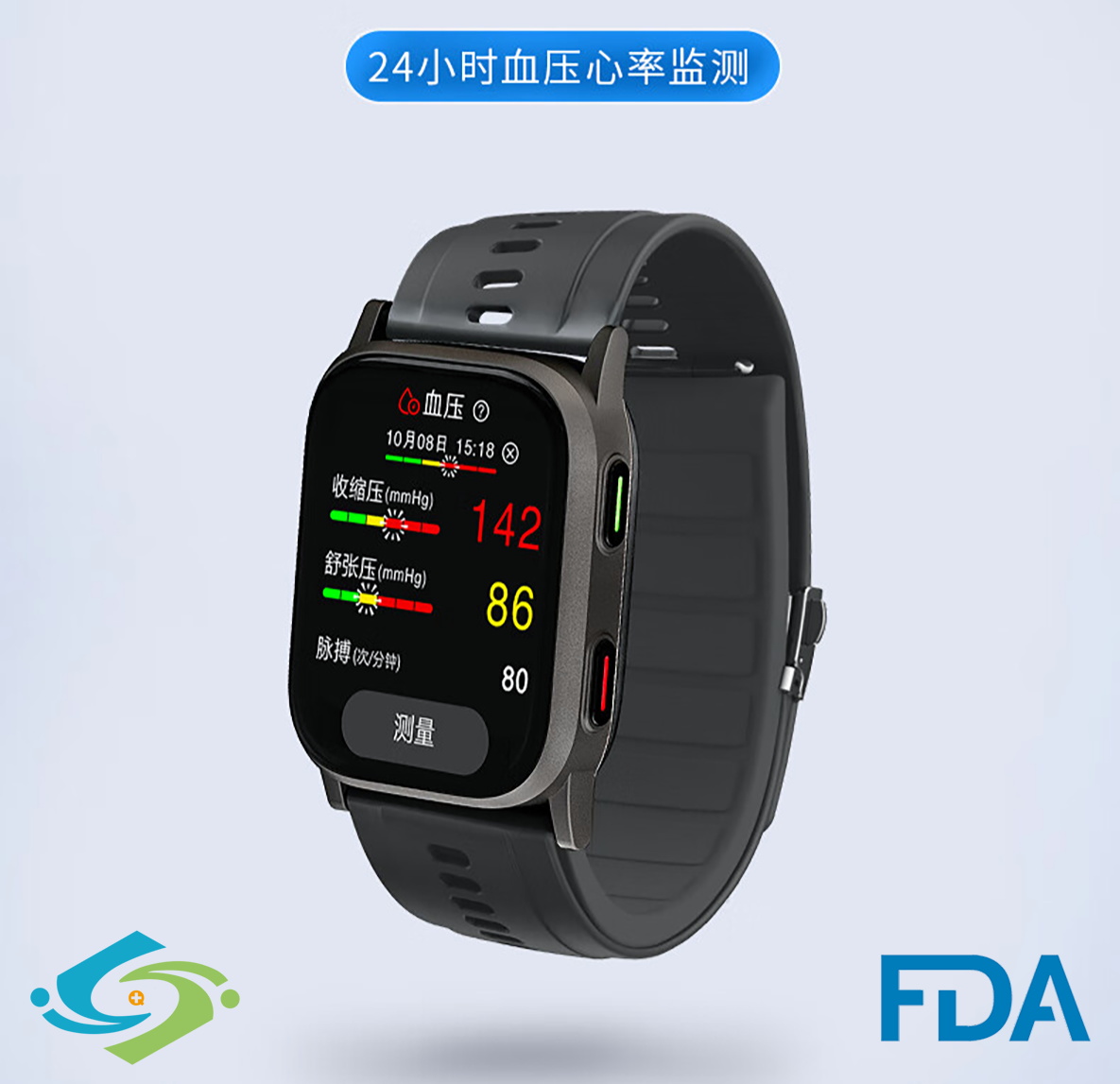 Usa-fda510k, Eu-mdr/mdd, Cn-nmpa Cleared Smart Health Watch,blood ...
