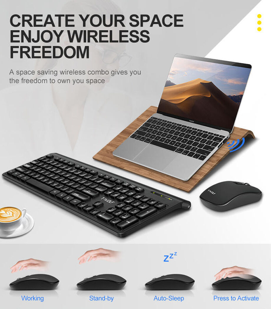 Bulk Buy China Wholesale Keyboard And Mouse Combo With 104 Keys 2.4ghz ...