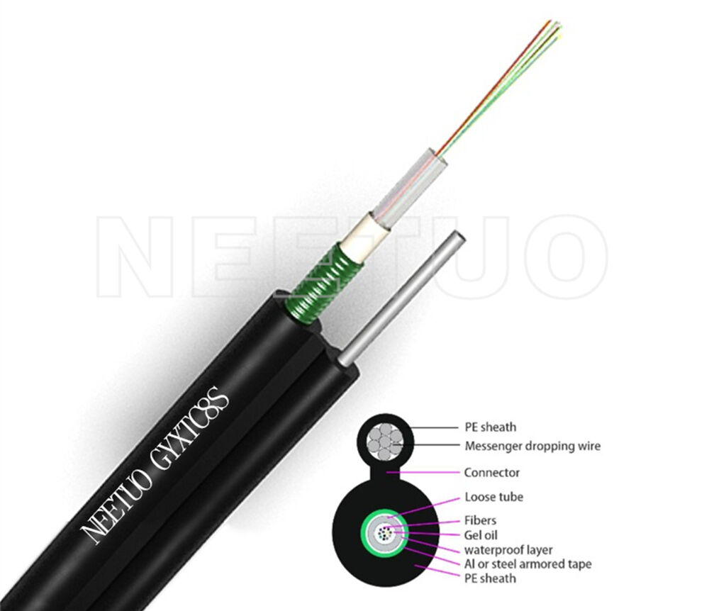 Fiber Optic Cable Aerial Figure 8 Cable Gyxtc8s Twisted Steel Wire ...