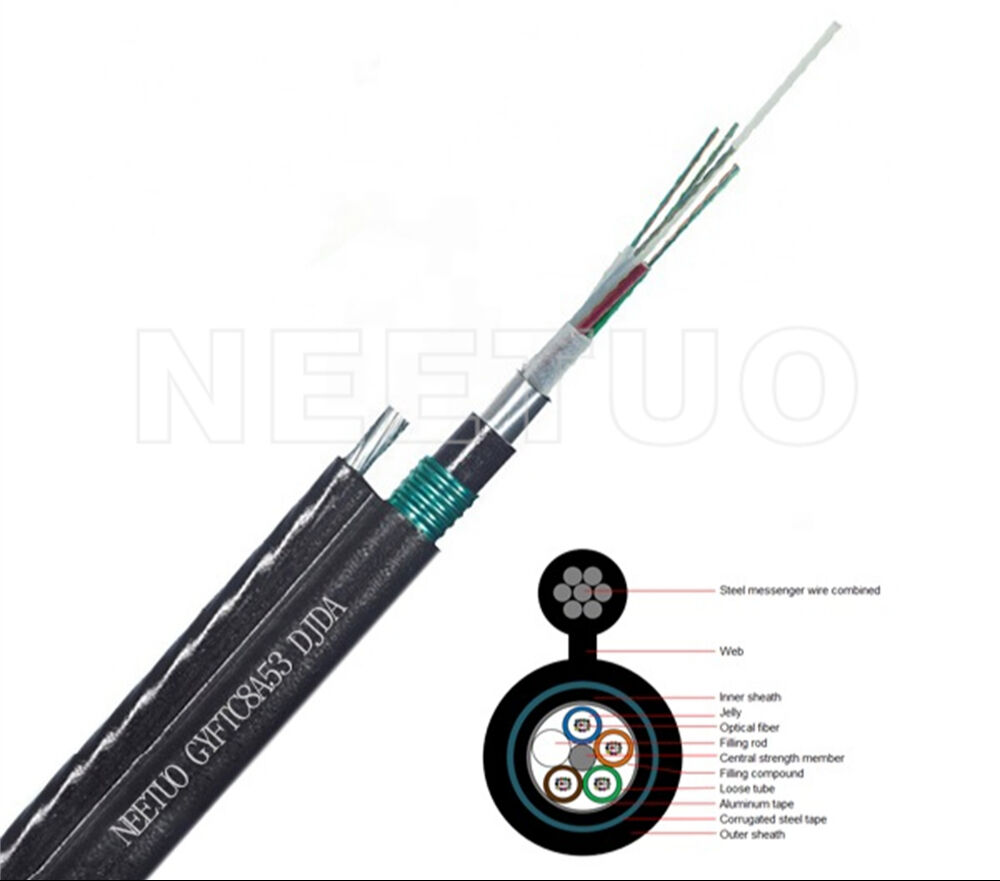 Bulk Buy China Wholesale Aerial Figure 8 Fiber Optic Cable Solid Steel ...