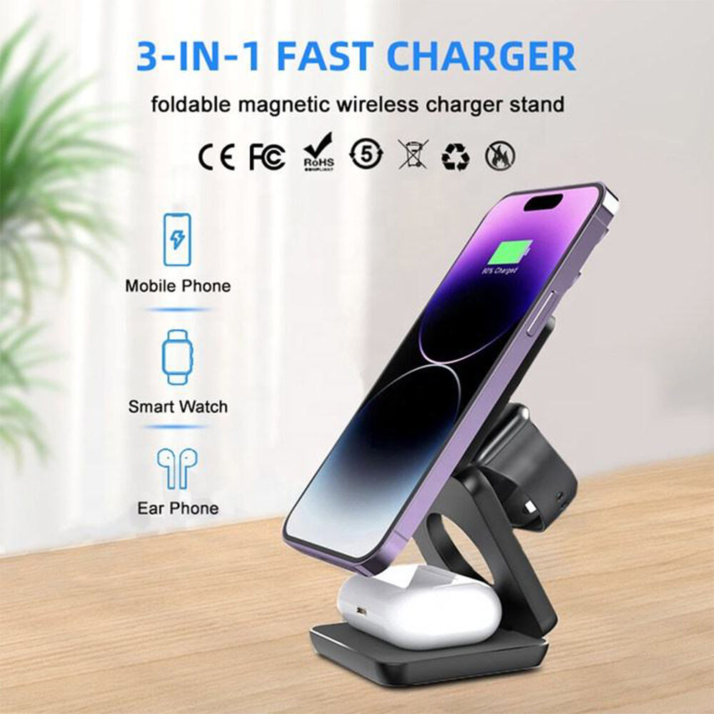 Wholesale 3 In 1 Phone Wireless Chargers Folding Multifunction Charger ...
