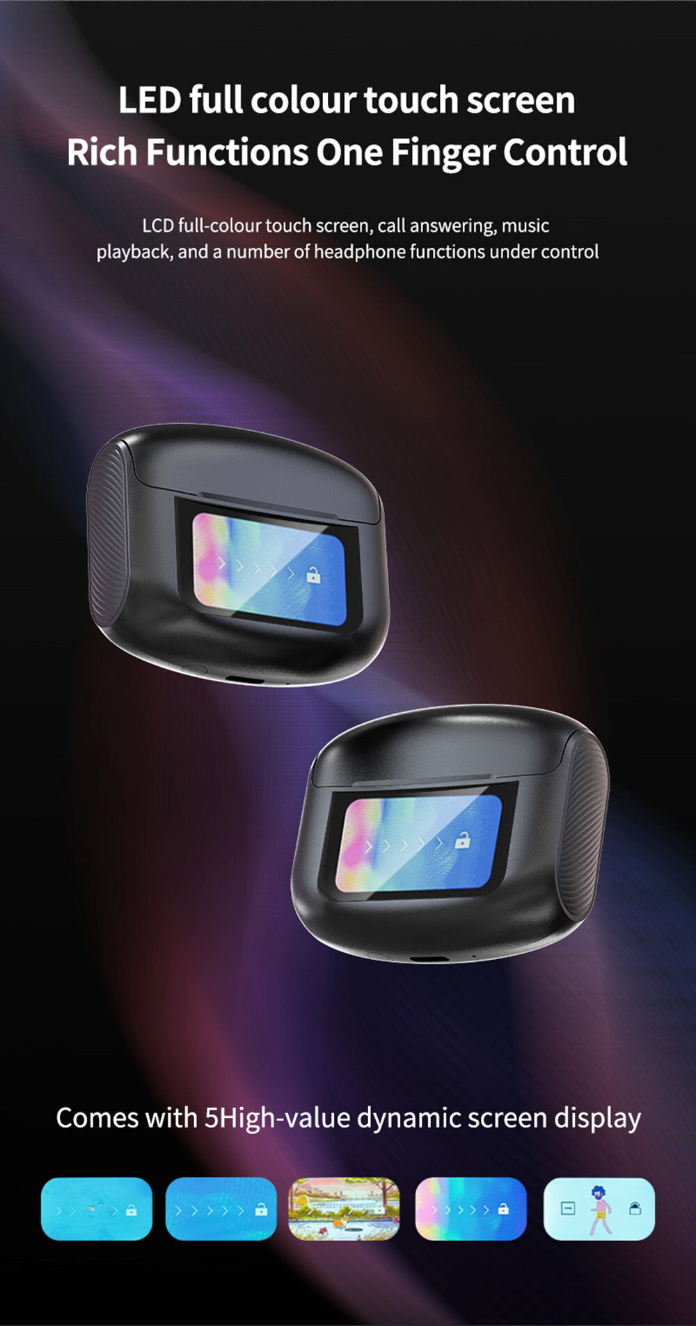 Original Supplier Version 5.3 Anc Enc Wireless Earphone True Wireless ...