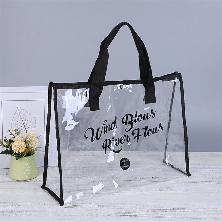 Manufacturer Directly, Foldable Portable Transparent Pvc Tote Bag Beach ...