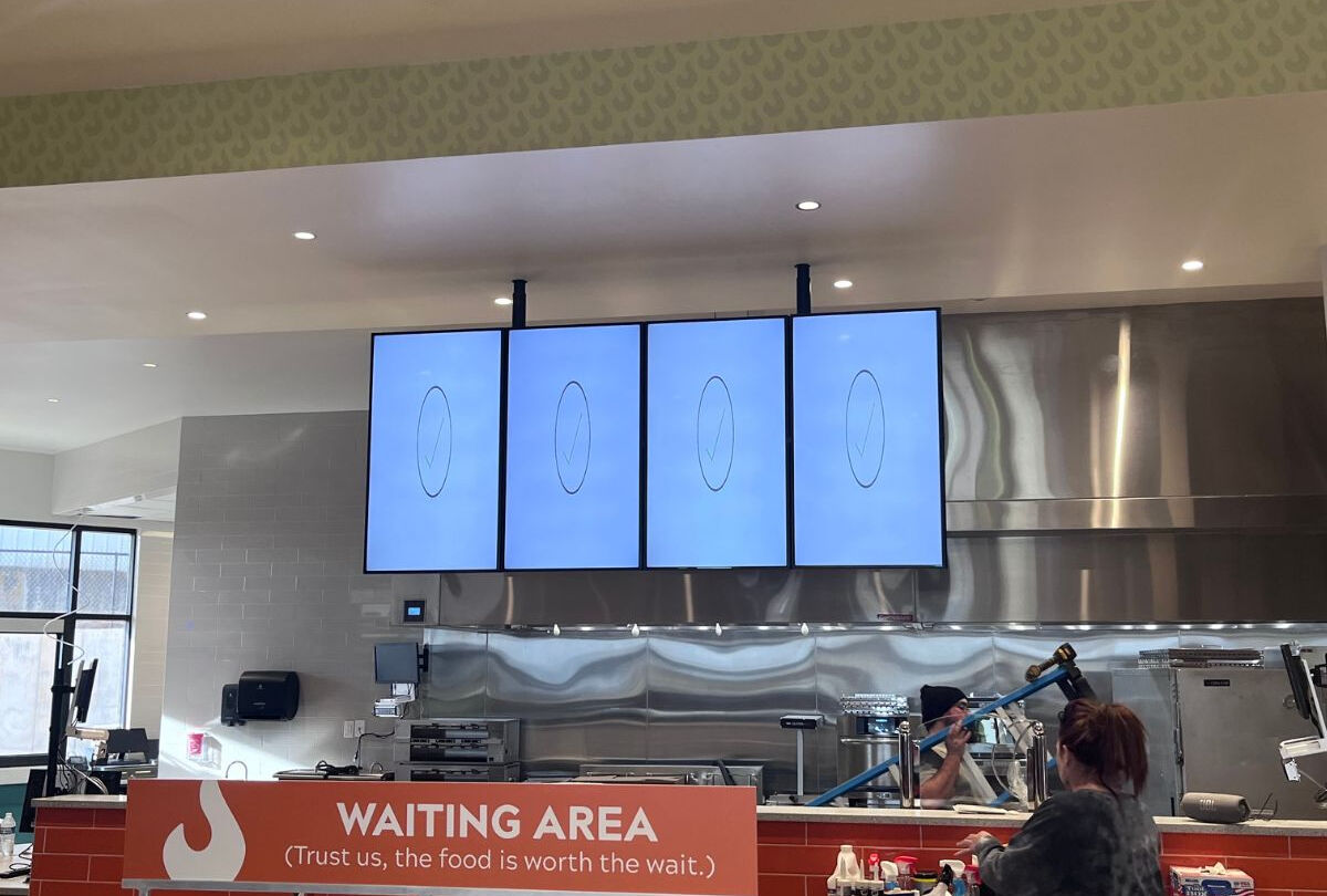 Indoor Hanging Mounted Android Lcd Display Wall Mounting Advertising ...