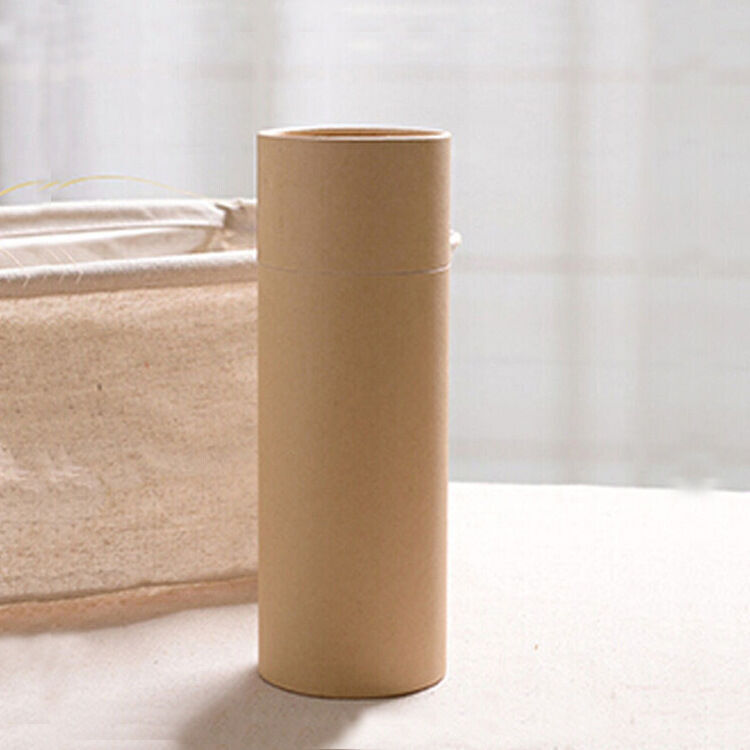 Wholesale Luxury Custom Cylinder White Paper Tube For Tea Round Paper ...