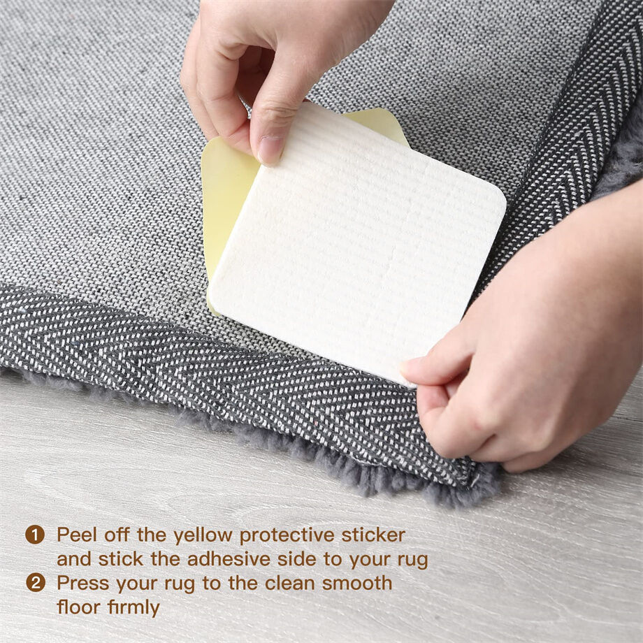 Rug Pad Gripper, Reusable Washable Grippers For Rug, Vacuum Tech Non ...