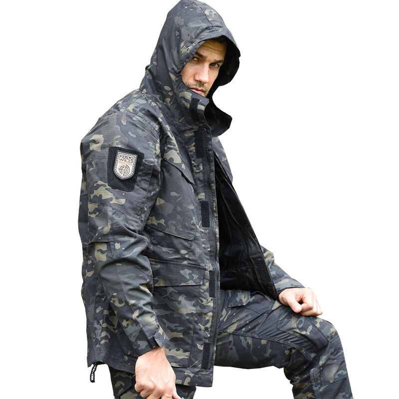M65 Tactical Jacket Man Military Clothing Camo Jacket Hooded Army Men's ...