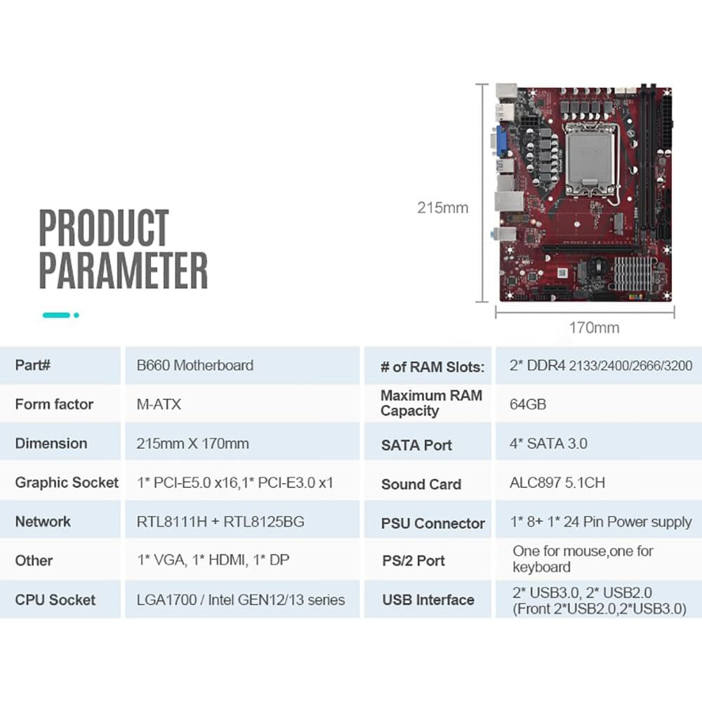 Factory Direct High Quality China Wholesale B660 Wifi Ddr4 Gaming ...