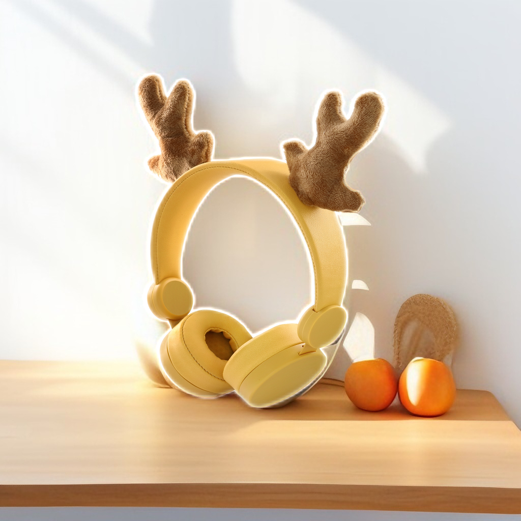 Deer Wired Headphone For Kids 85db Volume Limiting Children Magnetic ...