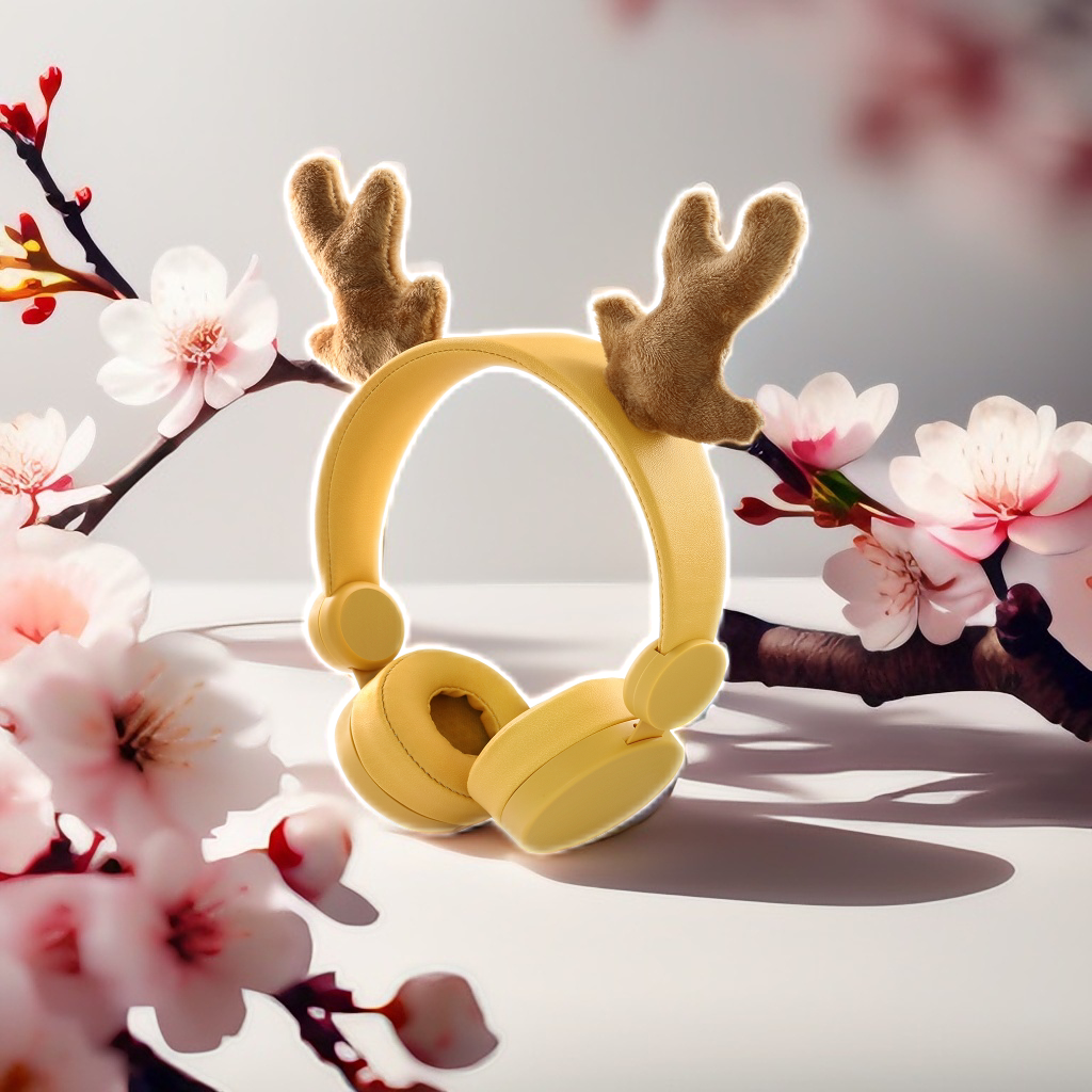 Deer Wired Headphone For Kids 85db Volume Limiting Children Magnetic ...
