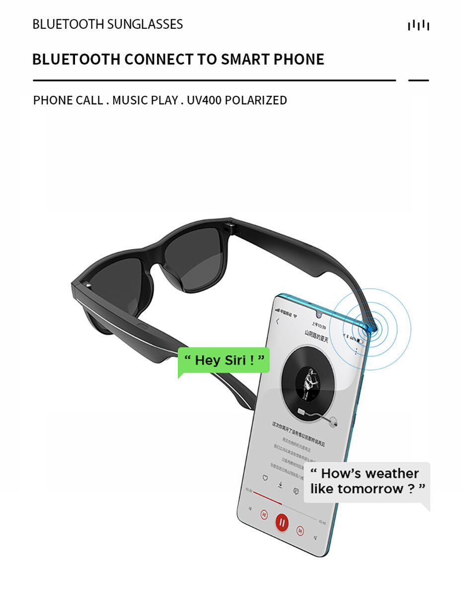 Oem Odm Gs11 Wireless Bluetooth Eyeglasses Music Smart Sunglasses With ...