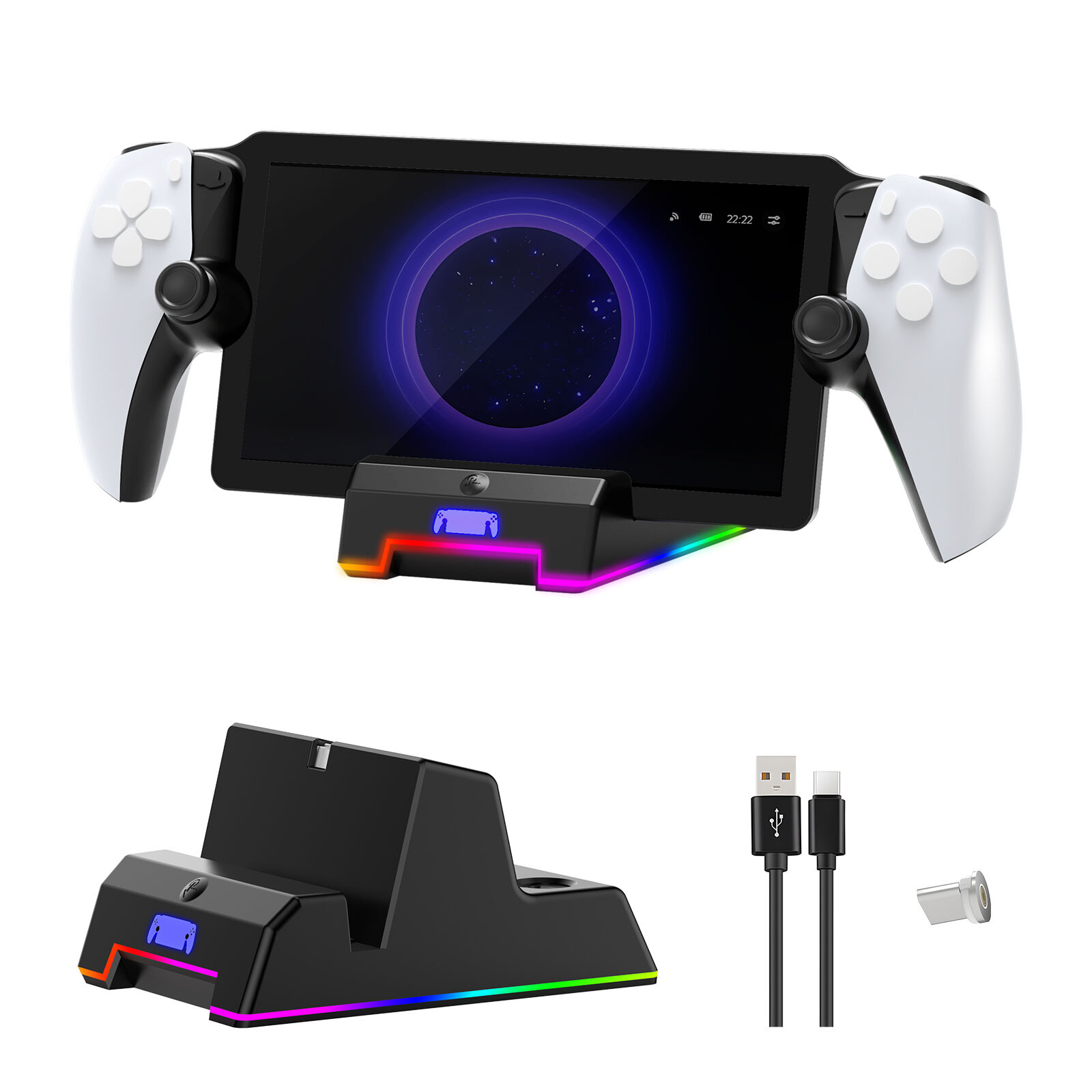 Jys Charging Dock For Playstation Portal With Rgb Light - Expore China ...