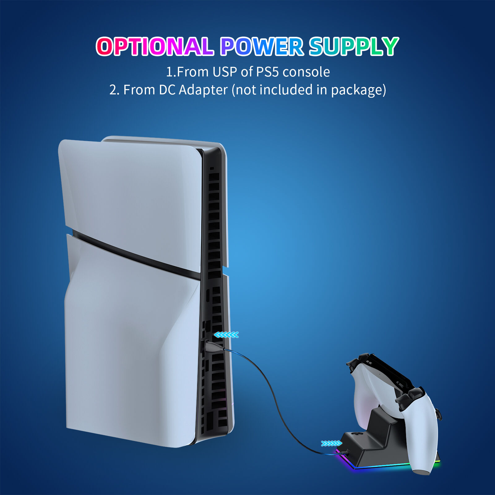 Jys Charging Dock For Playstation Portal With Rgb Light - Expore China ...