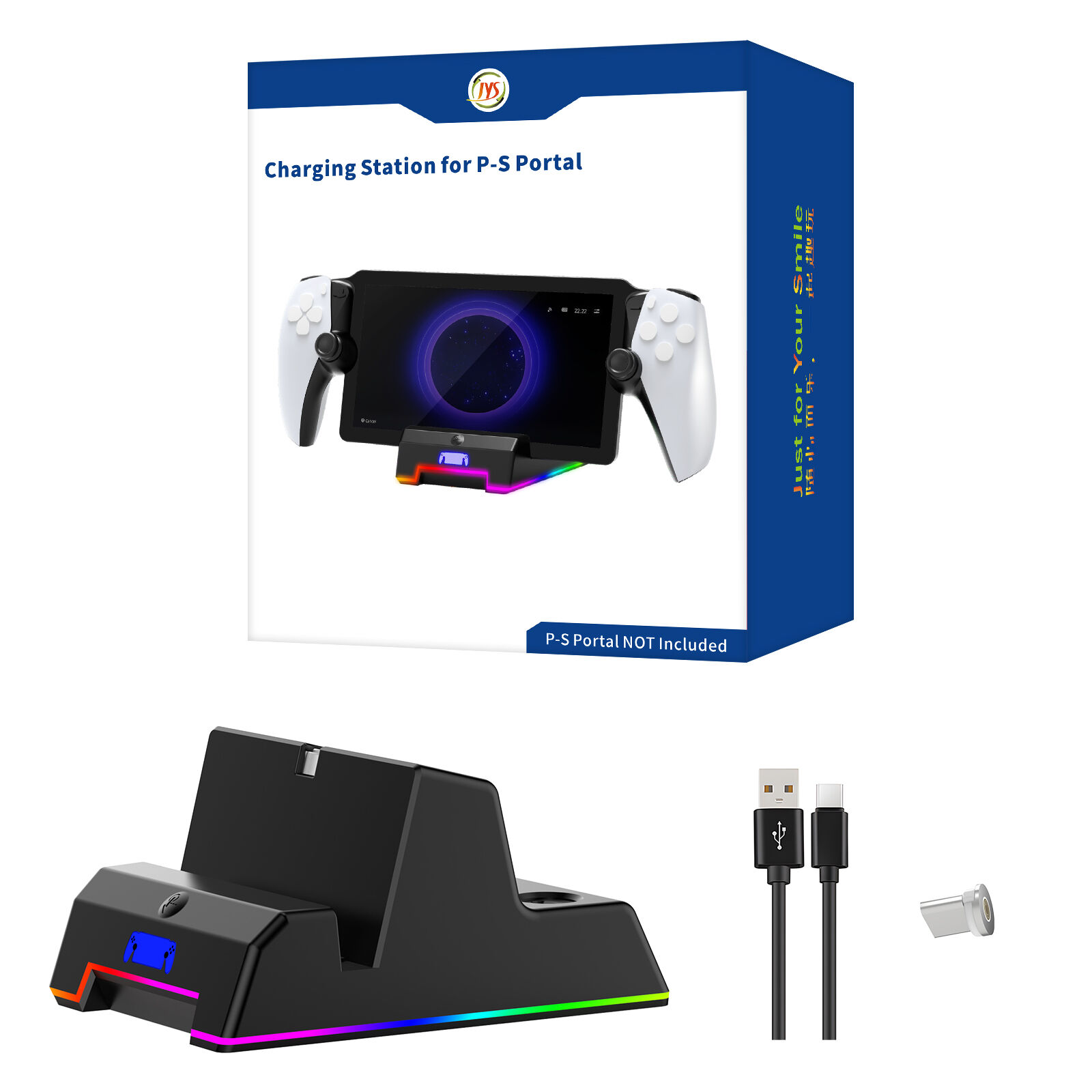 Jys Charging Dock For Playstation Portal With Rgb Light - Expore China ...