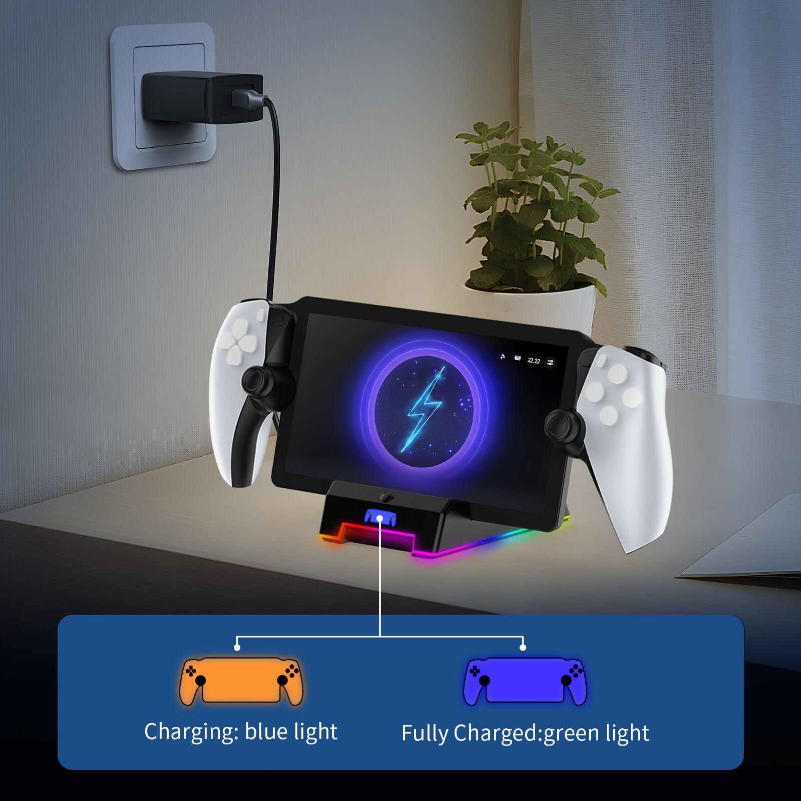 Jys Charging Dock For Playstation Portal With Rgb Light - Expore China ...