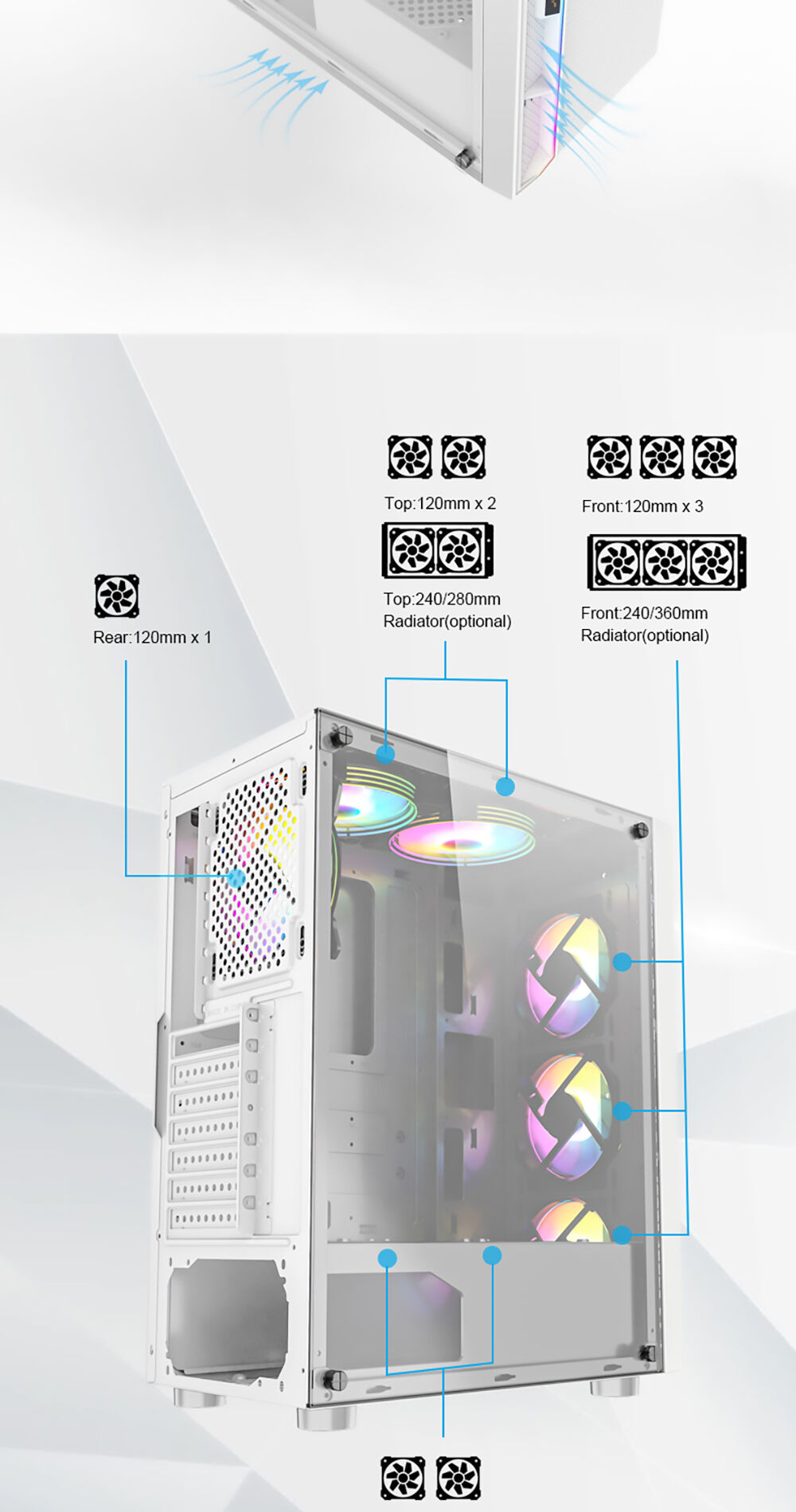 2024 Factory Oem Tempered Glass Office Computer Cases Pc Cases Desktop ...