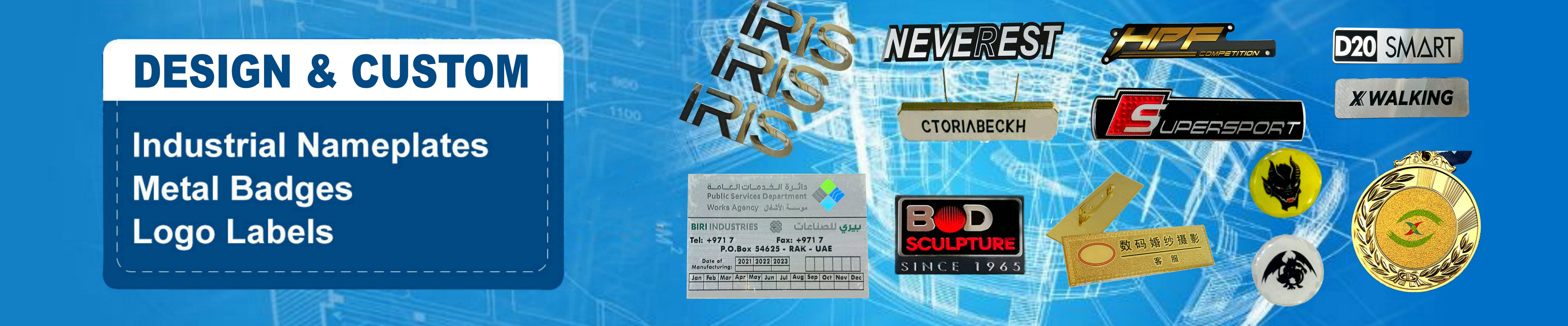 Custom Metal Labels Nickel Label Electroforming Plate For Household ...