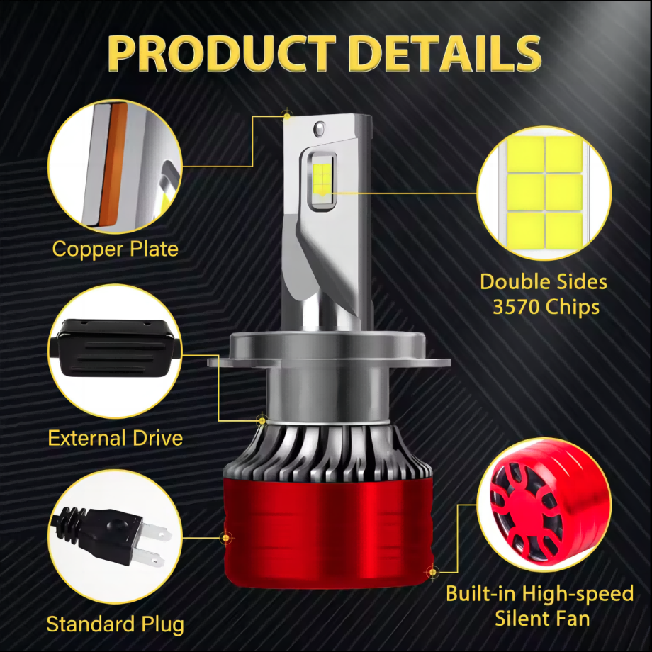 Car Led Headlights Car Led Autos Headlight H7 H1 9005 Led Headlight ...