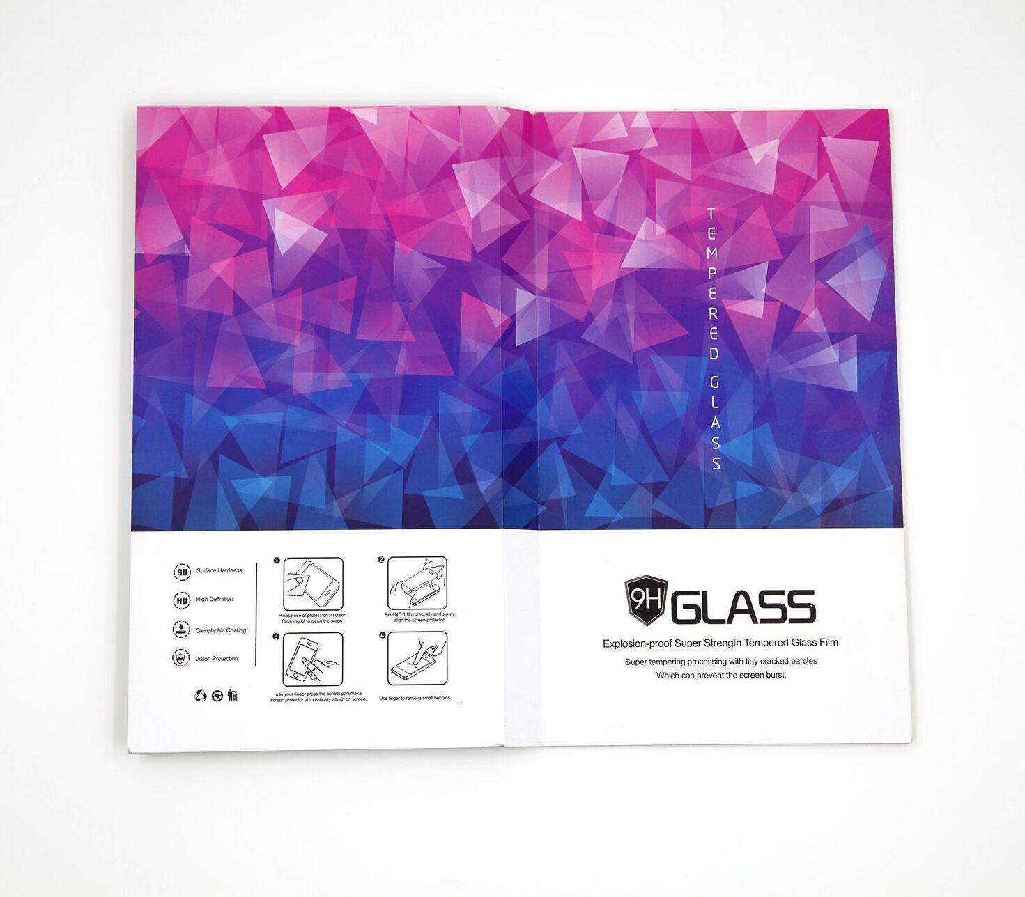 Custom Printing Logo Cell Phone Tempered Glass Screen Protector Paper ...