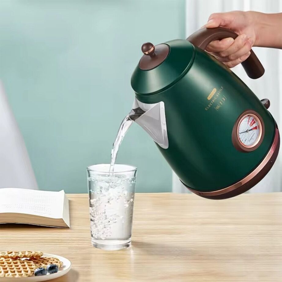 1.7l Electric Kettle Vintage Paint With Temperature Display Electric ...