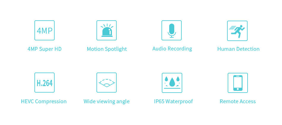 Full Color Hd Smart Wi-fi Outdoor Camera With Night Vision, Smart Home ...