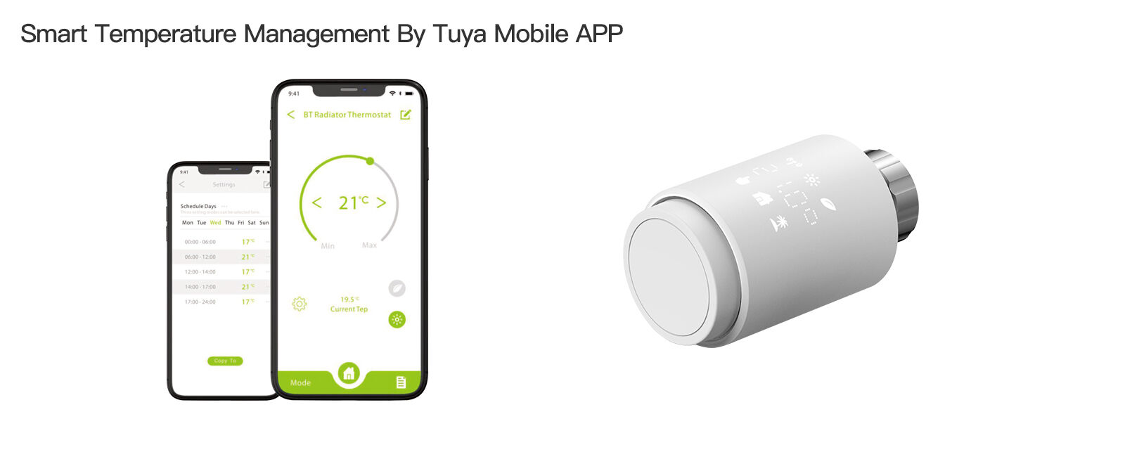 Smart Radiator Thermostat Room Control Zigbee Trv Thermostat Valve ...