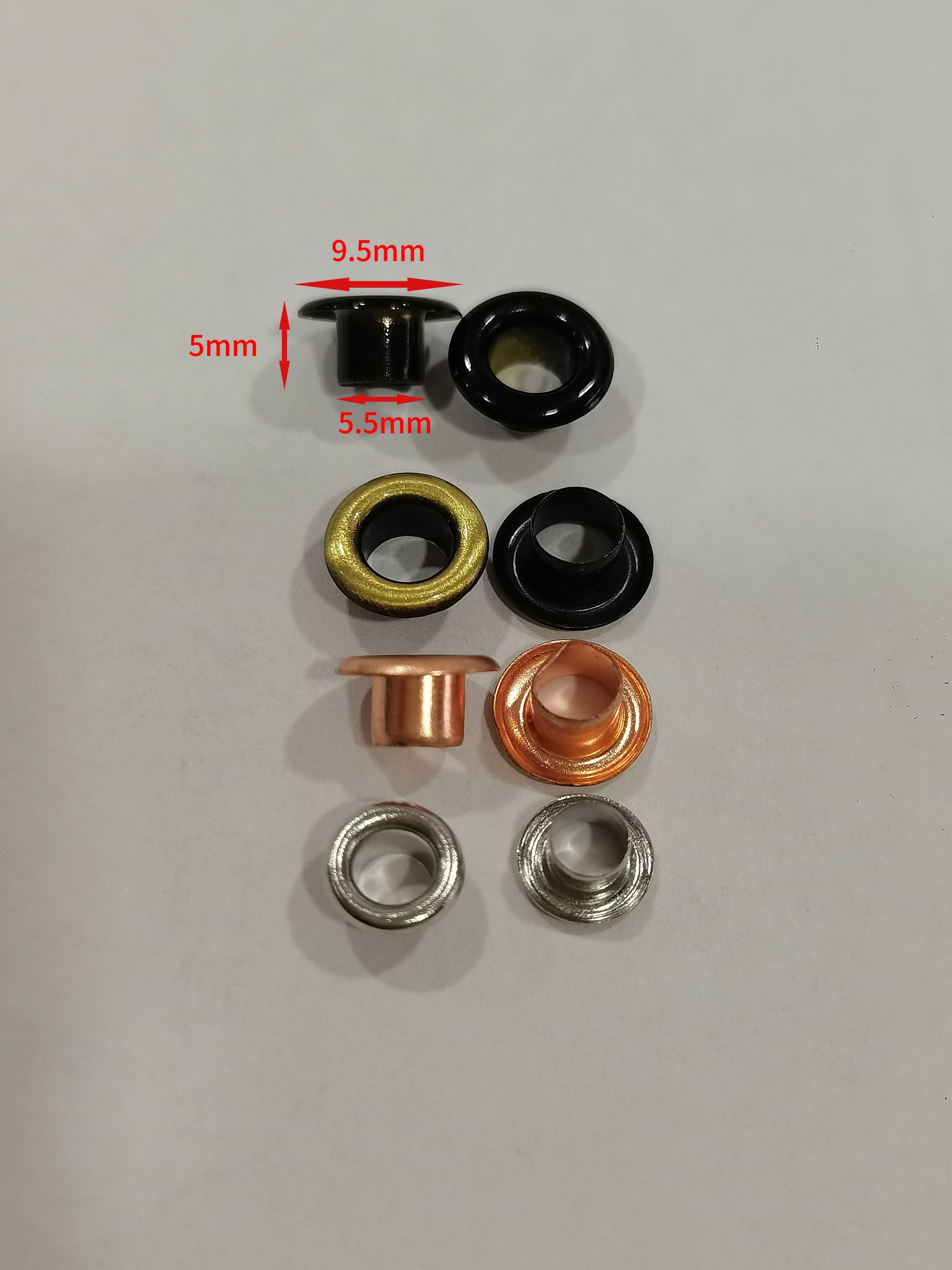 0.22in (5.5mm) Grommets Eyelets Round Brass Eyelets For Bead Cores ...