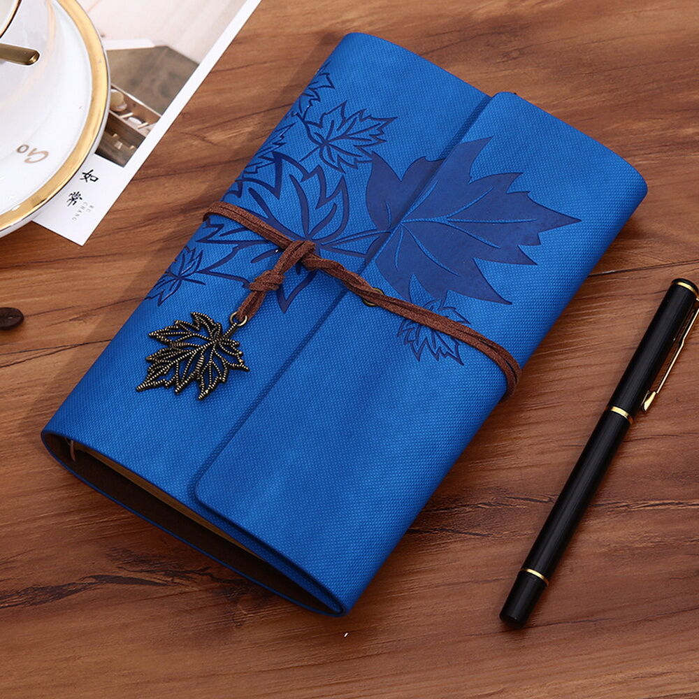 Custom Logo Vintage Journal Notebook Soft Pu Leather Loose Leaf Diary ...